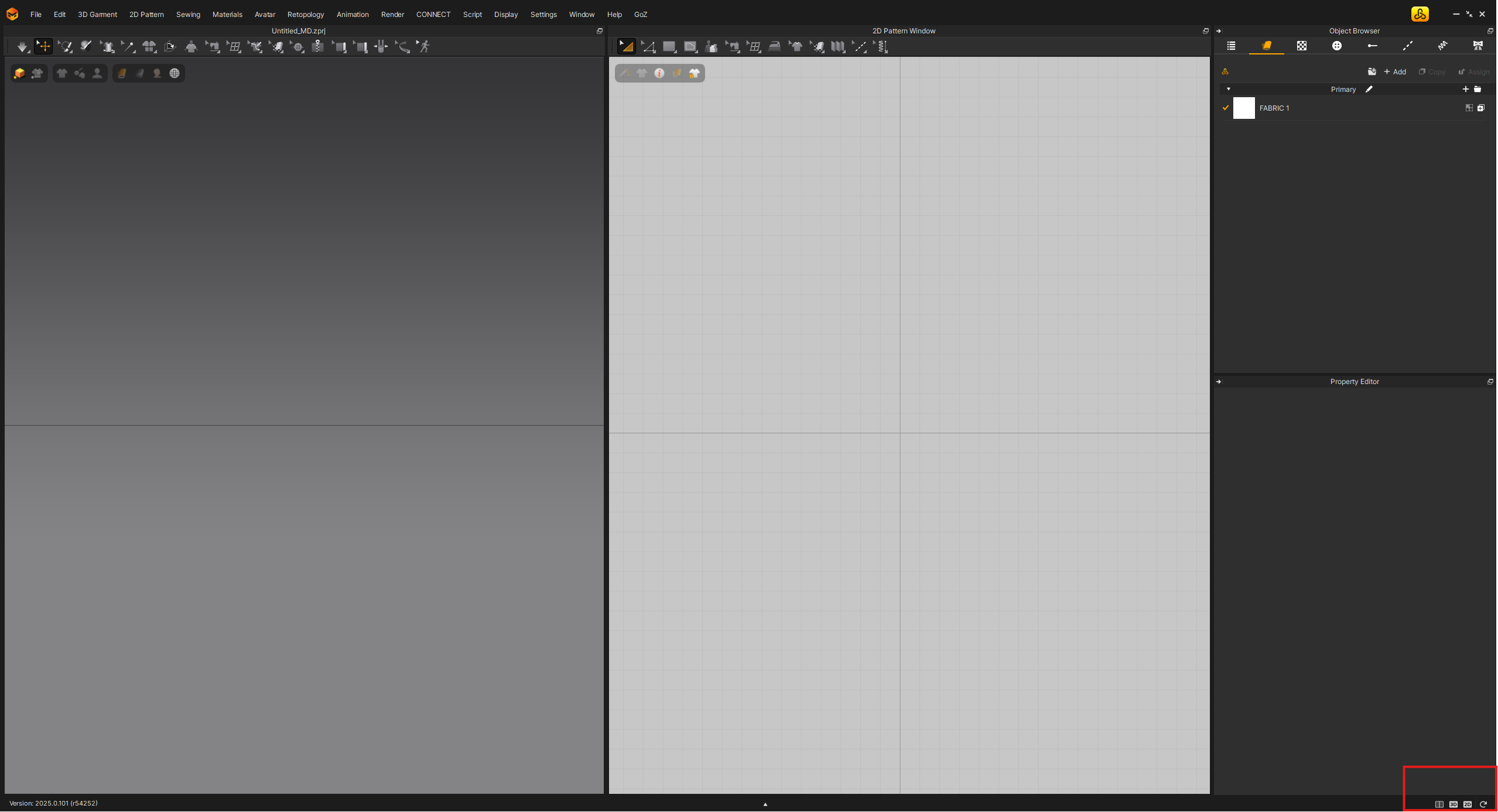 Window Layout – Marvelous Designer