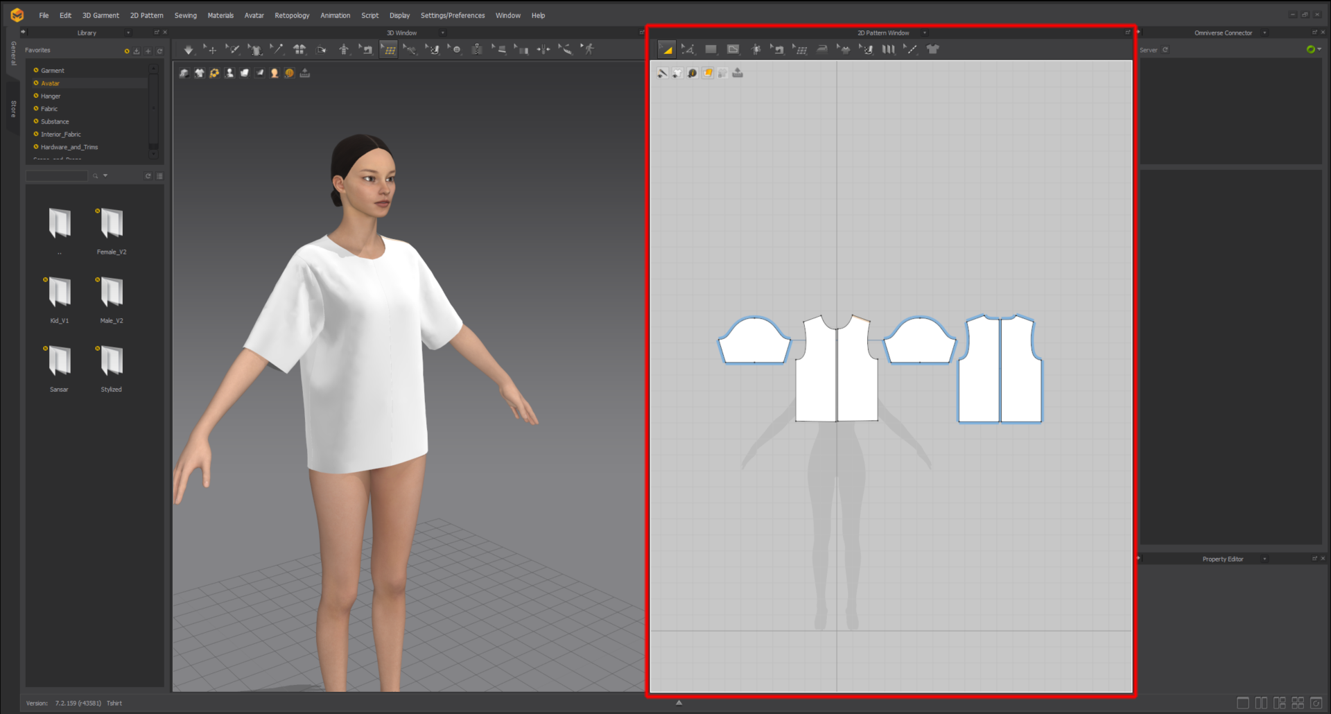2D Window – Marvelous Designer