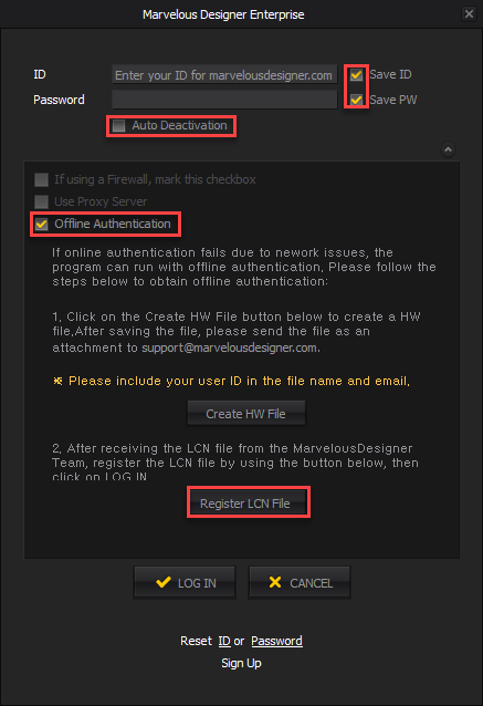 Create .HW File and Register .LCN File – Marvelous Designer