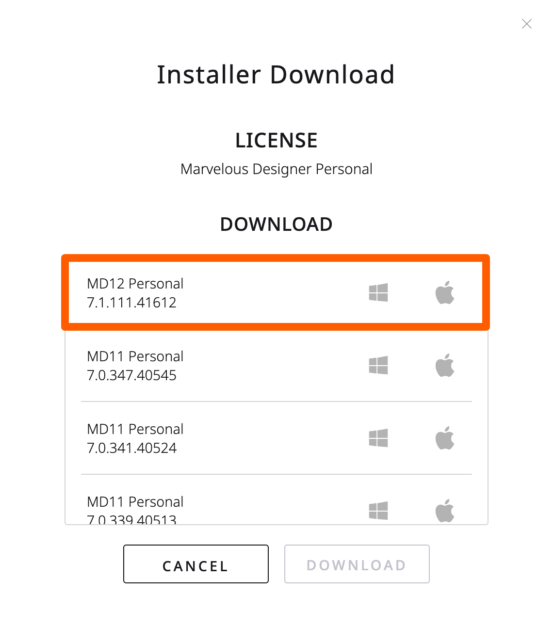 如何将软件更新到最新版 – Marvelous Designer
